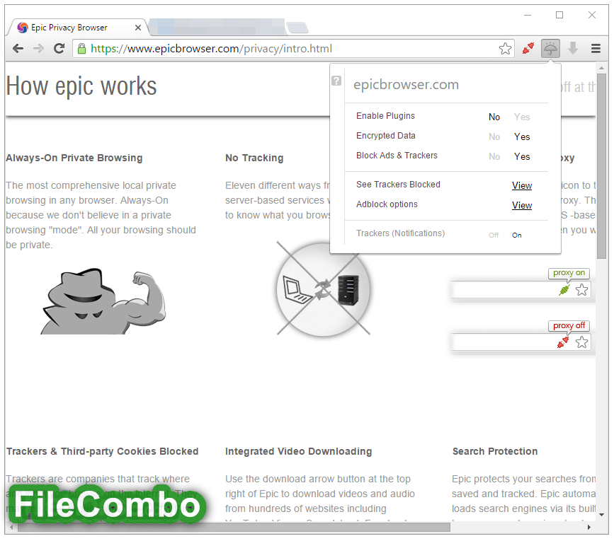 Download Epic Privacy Browser 91.0.4472.124 Free - FileCombo